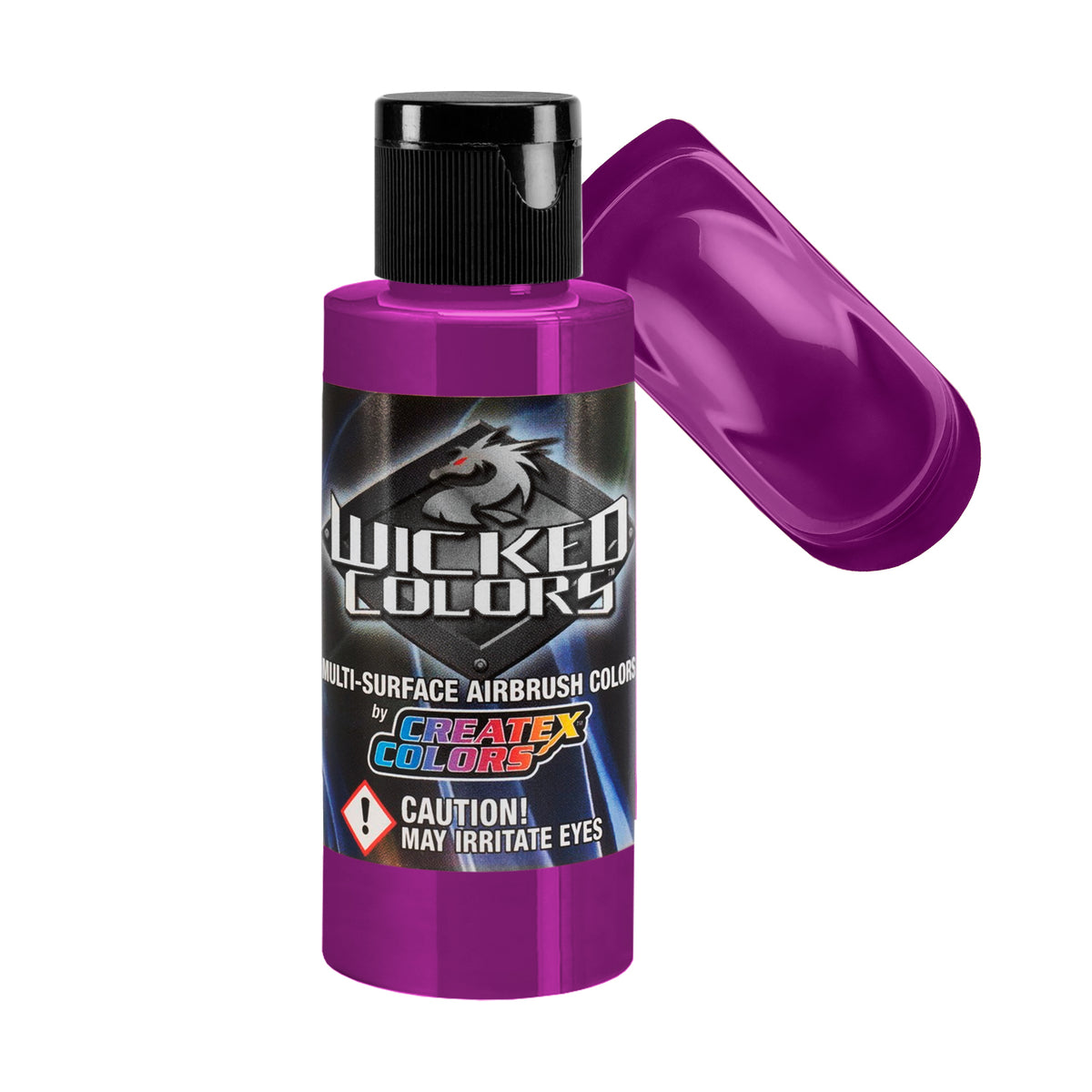 2-Oz Wicked Florescent Purple Createx Wicked Colors Paint — TCP Global