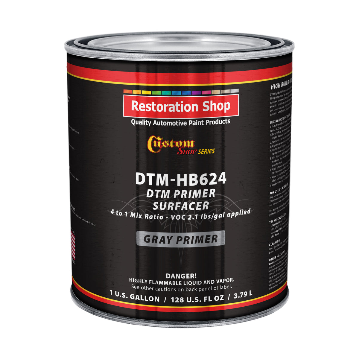 Gray DTM High Build Urethane Primer Surfacer (Direct to Metal) 2.1 VOC ...