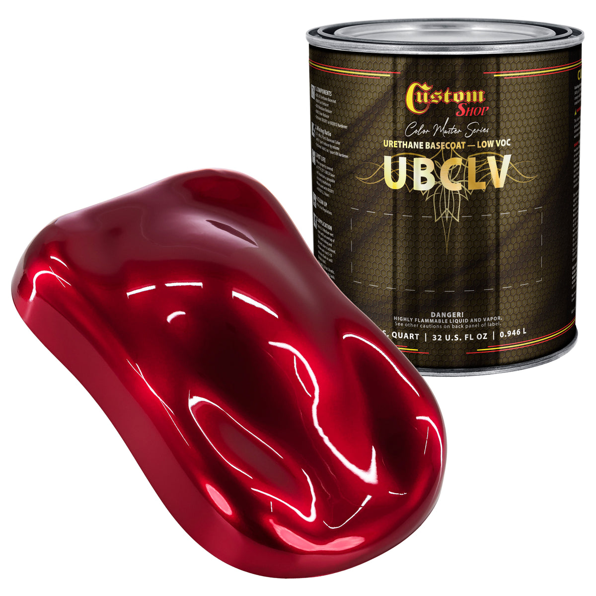 Custom Shop UCB Urethane Ultra Candy Basecoat - Flame Red Candy Baseco ...