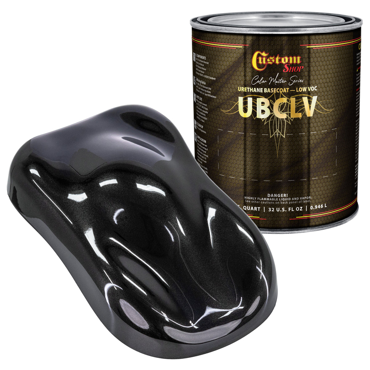 Custom Shop UMC Urethane Ultra Metallic Colors - Black Metallic- Quart ...