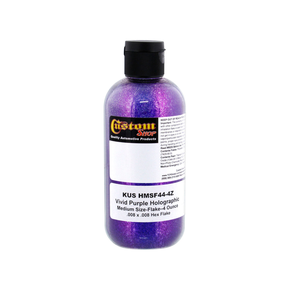 Vivid Purple - Holographic Medium Flake Hmsf .008X.008 Hex, 4oz. — TCP ...
