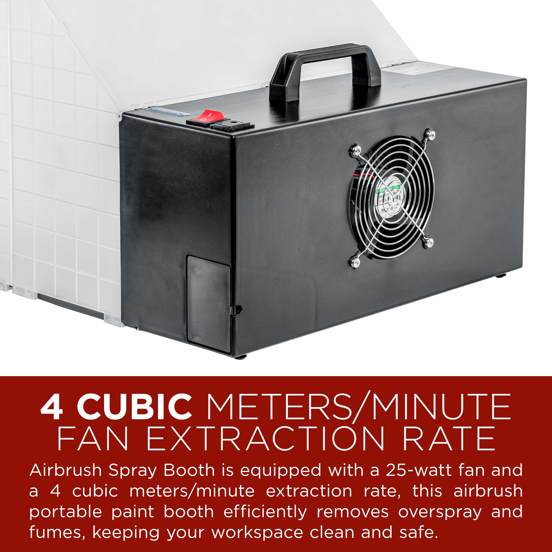 Hobby Airbrush Spray Booth Kit with Exhaust Hose & Turntable — TCP Global