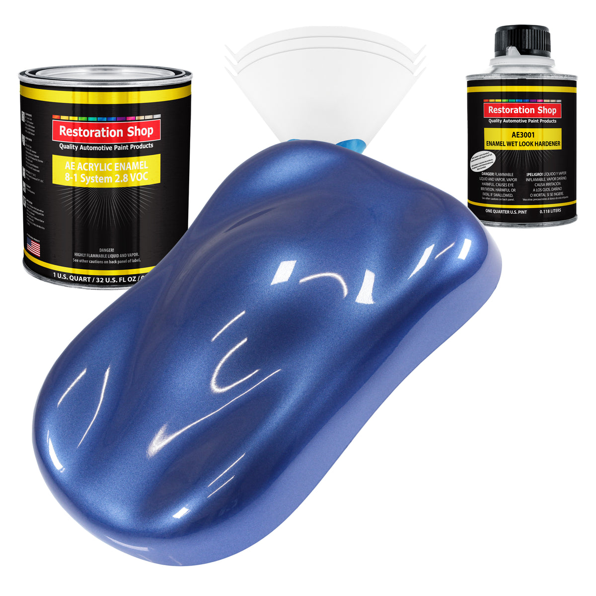 Cosmic Blue Metallic Acrylic Enamel 1-Quart Kit — TCP Global