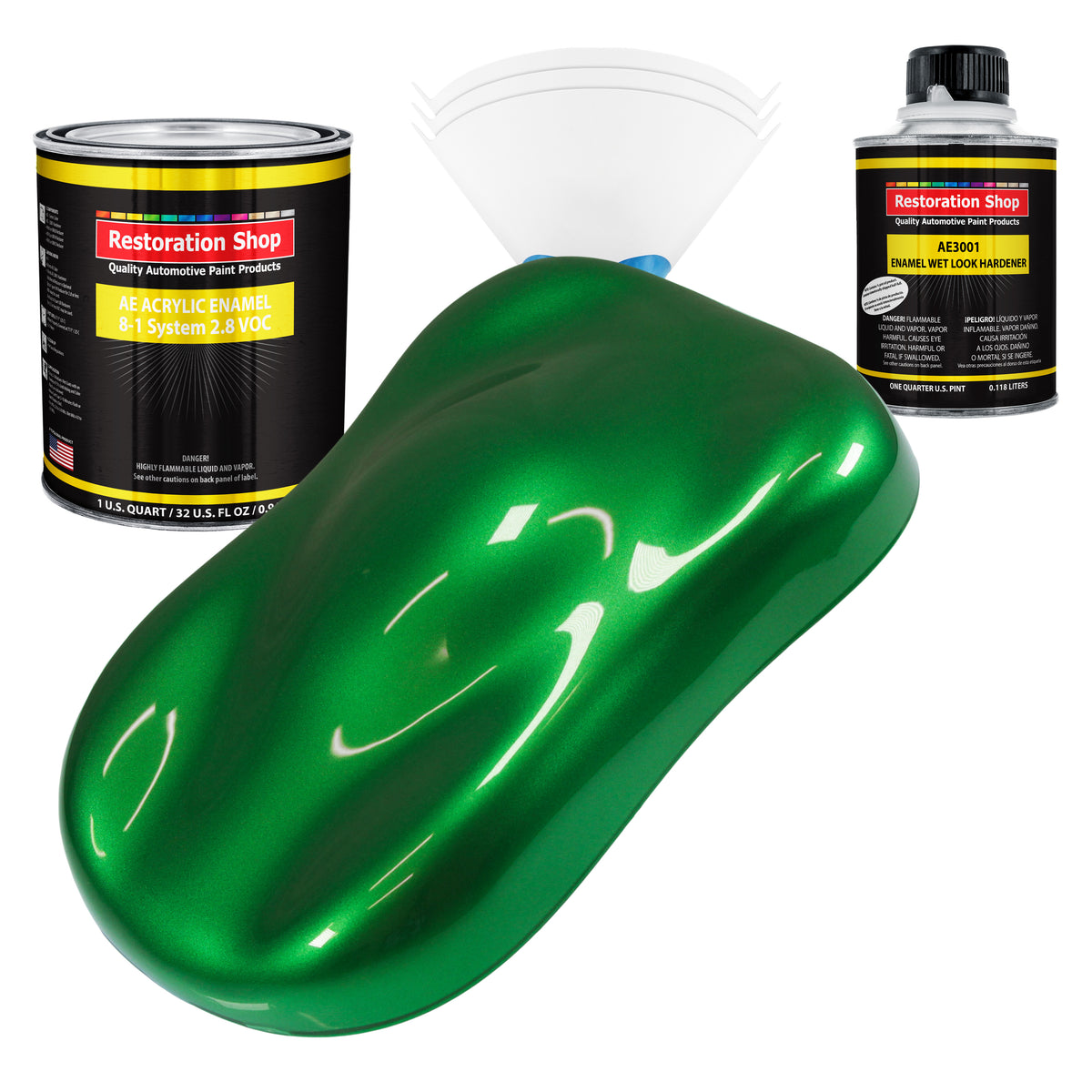 Gasser Green Metallic Acrylic Enamel 1-Quart Kit — TCP Global