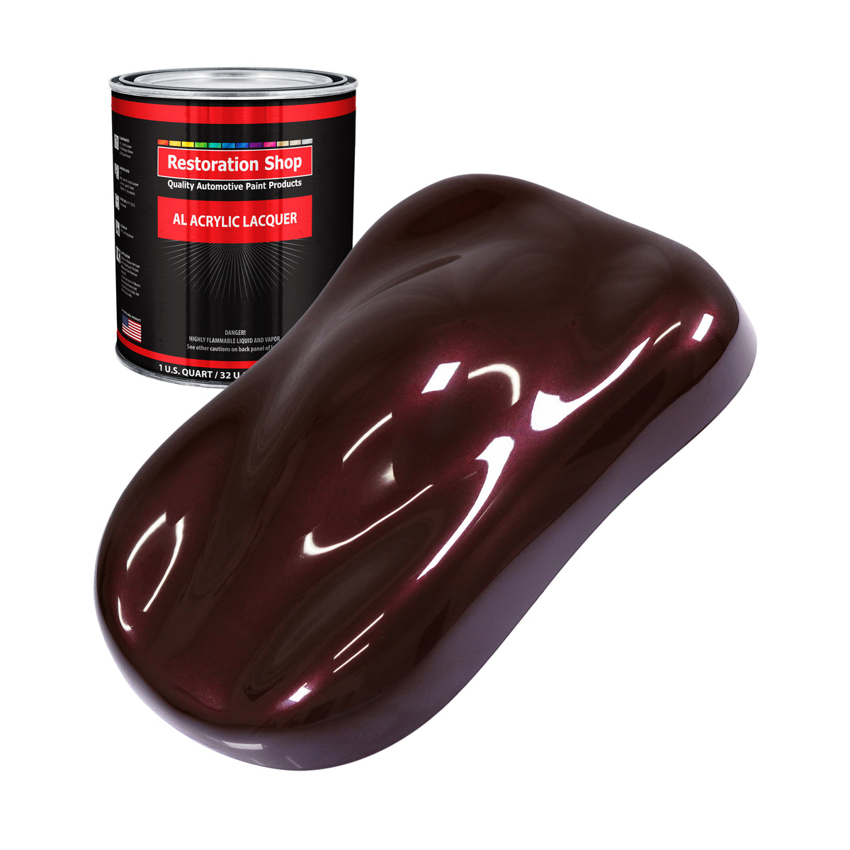 Molten Red Metallic Acrylic Lacquer - 1 Quart — TCP Global