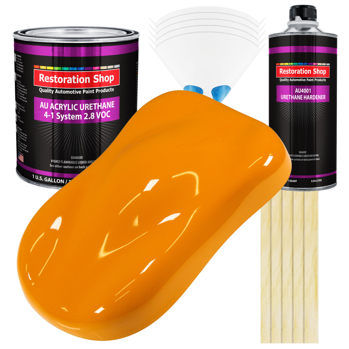 Speed Yellow Acrylic Urethane 1-Gallon Kit — TCP Global