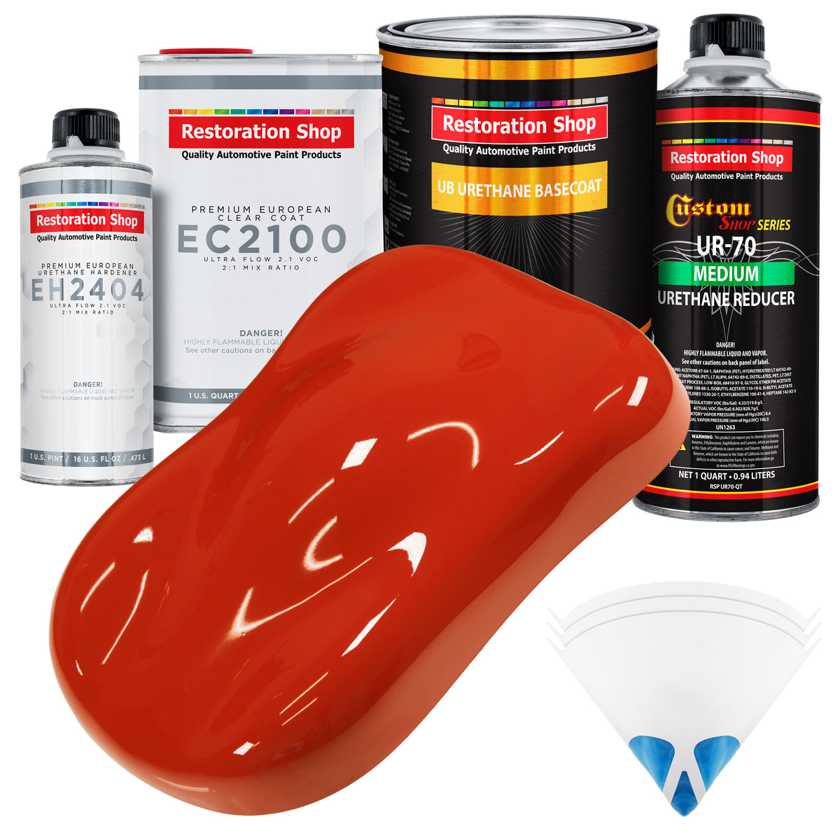 Monza Red Urethane Basecoat with European Clearcoat Auto Paint - Compl ...
