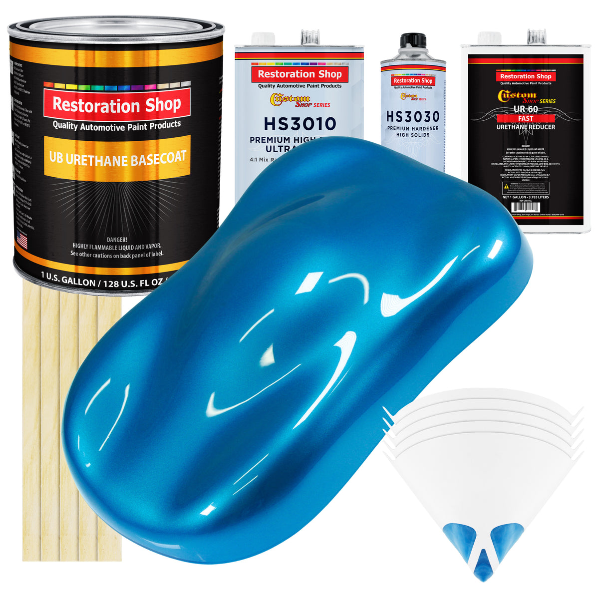 Intense Blue Metallic - Fast Premium Basecoat-Clearcoat Kit — TCP Global