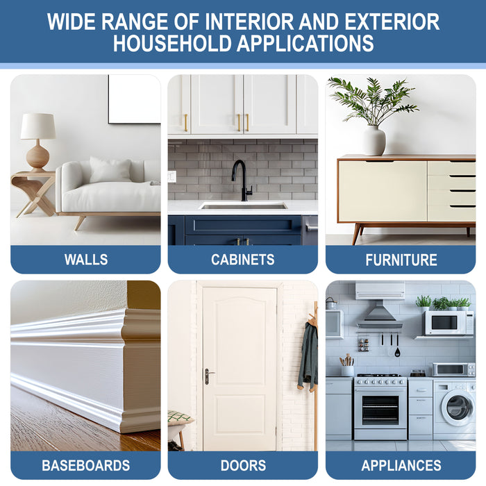 Semi-Gloss White Touch-Up Paint Pen Kit - Wall, Kitchen Cabinet, Furni ...