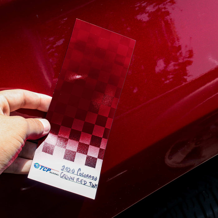 Car Paint Shop 100 Paint Color Matching Spray Out Cards - Checkered ...