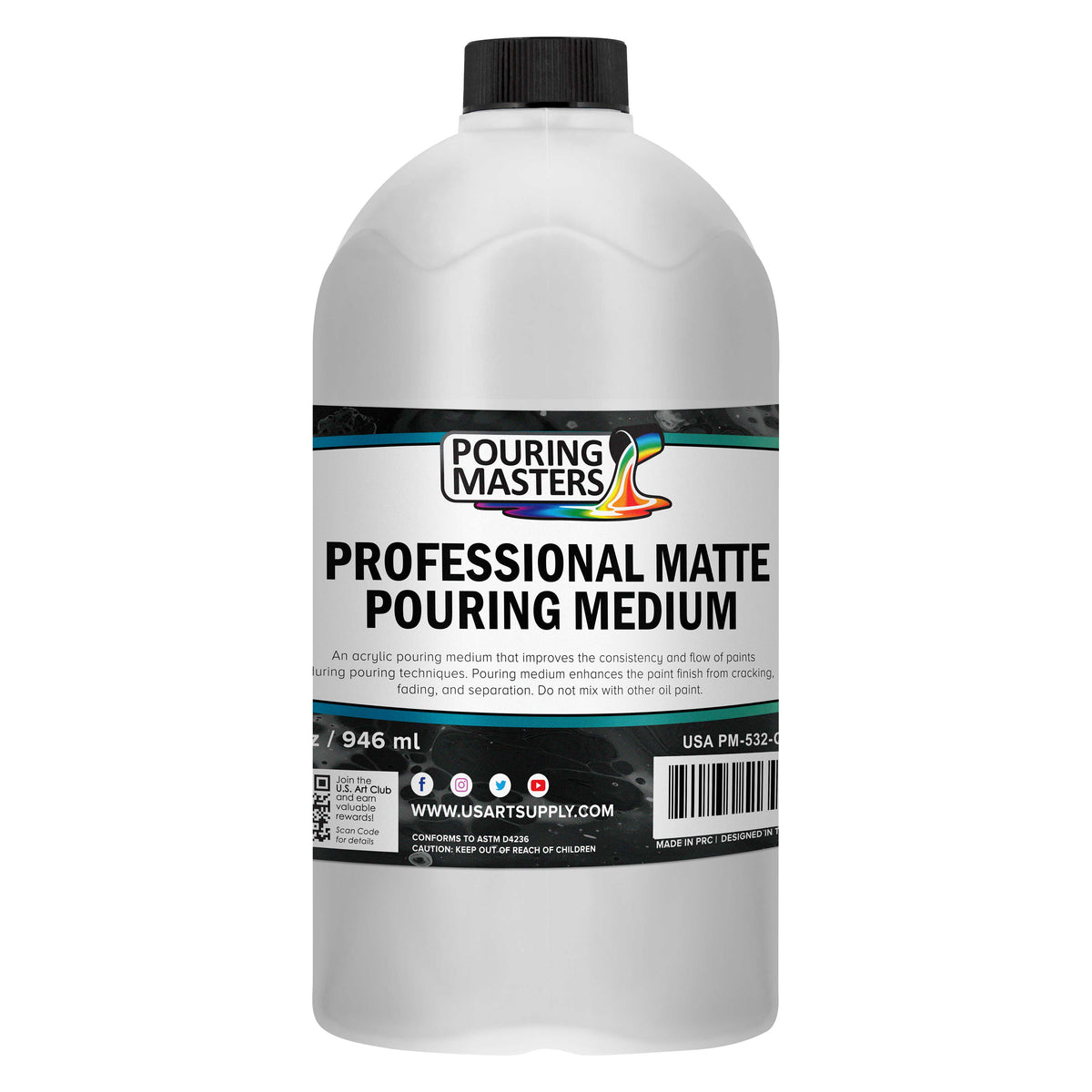 Pouring Masters Professional Matte Pouring Medium - 32 Ounce — TCP Global